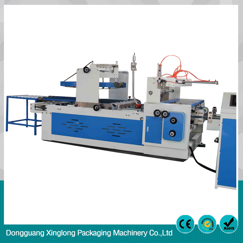 Professional cardboard 4 corner box folding gluing machine